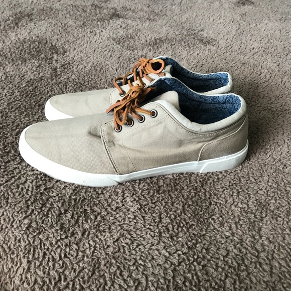 Express | Shoes | Express Leather Laced Canvas Shoes | Poshmark